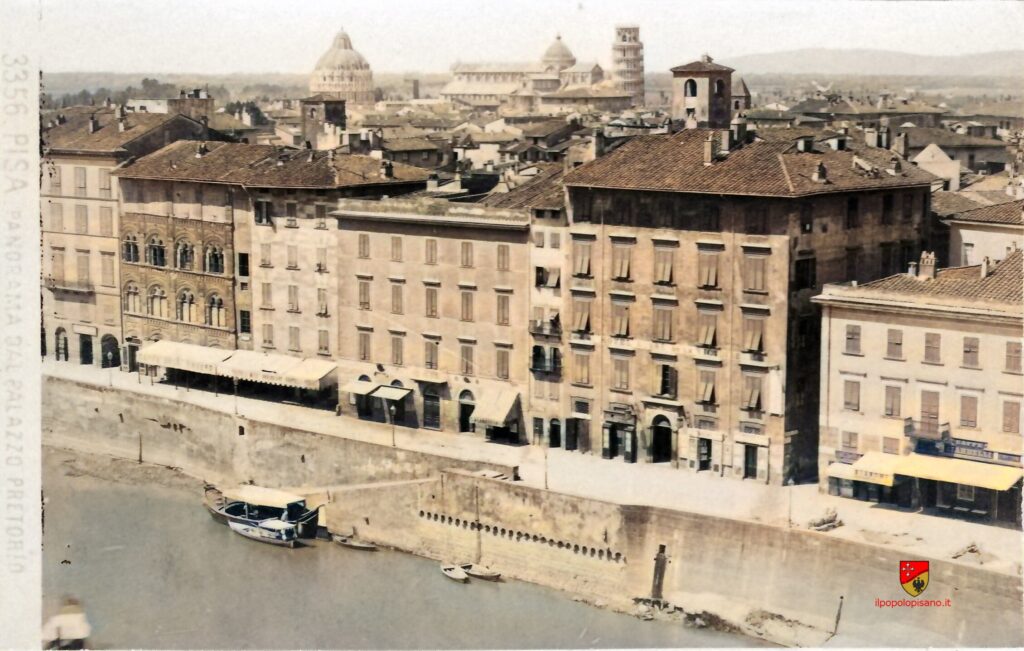 Lungarno Regio periodo anterire al 1870 - Il Popolo Pisano
